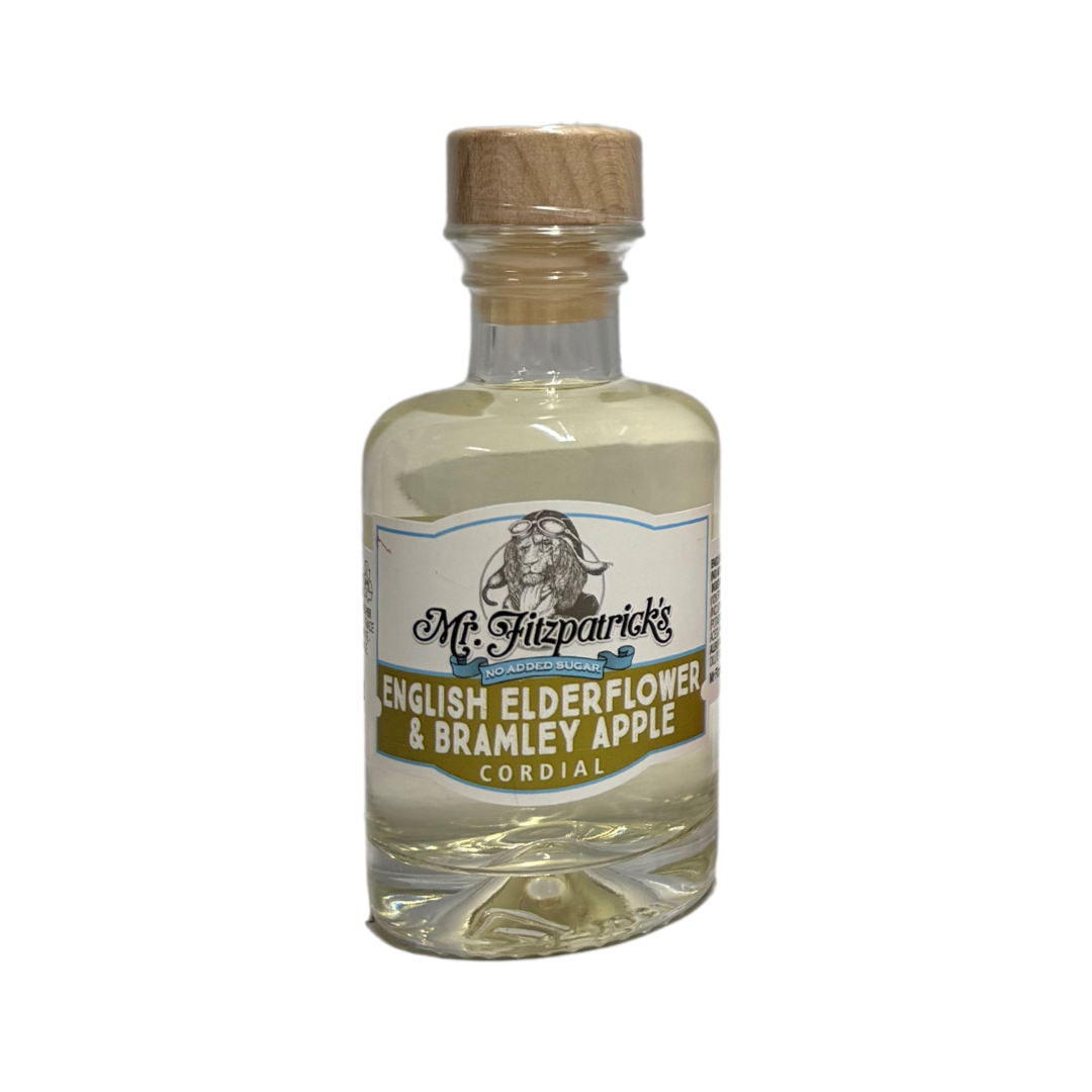 Mr Fitz English Elderflower & Bramley Apple No Added Sugar Cordial 100 ...