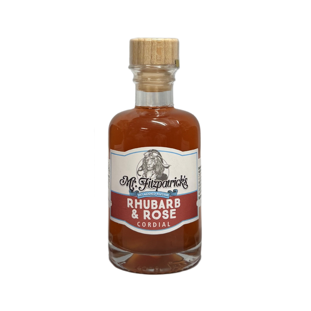 Mr Fitz Rhubarb & Rose - No added sugar cordial 100ml SINGLE – Mr ...
