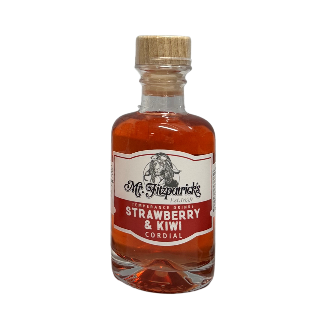 Mr Fitz Strawberry & Kiwi Cordial 100ml SINGLE – Mr. Fitzpatrick's Cordials